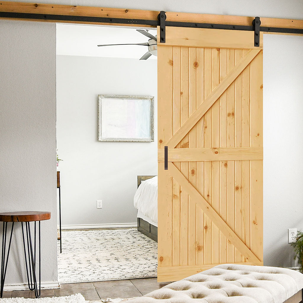 Indoor Bar With Barn Doors RELIABILT 24 In X 84 In White Mid Bar